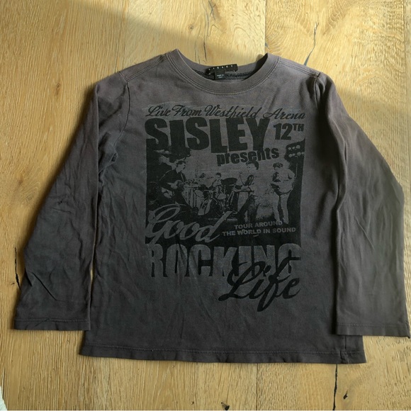 Sisley | Shirts & Tops | Sisley Made In Italy Boys Long Sleeve Tshirt ...